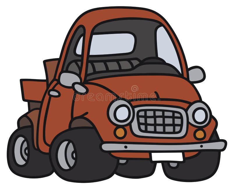 Cartoon Pick-up Character stock vector. Illustration of vehicle - 29578768