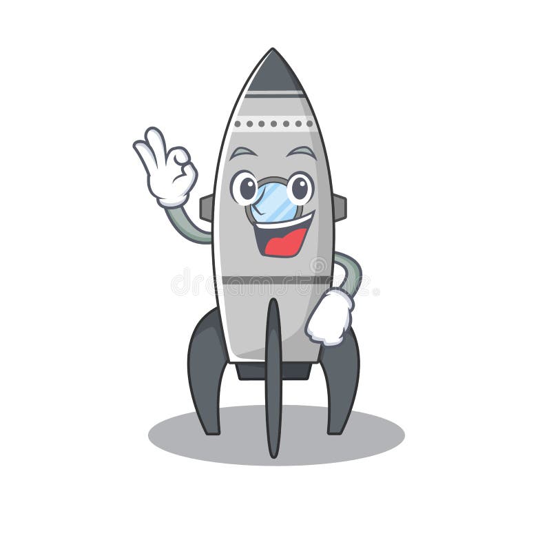 A Funny Picture of Rocket Making an Okay Gesture Stock Vector ...