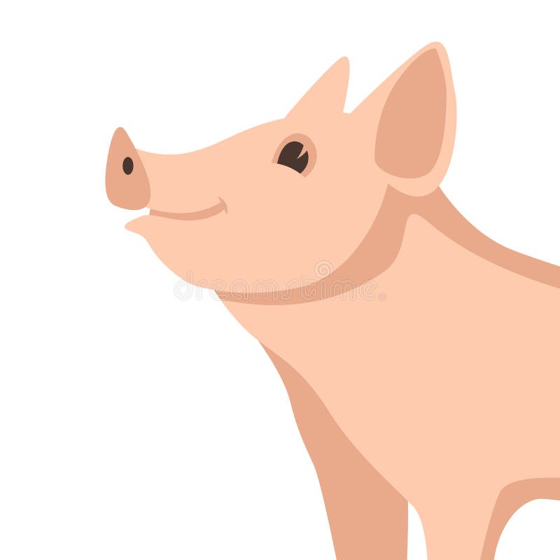 Pig Face Side Stock Illustrations – 168 Pig Face Side Stock ...
