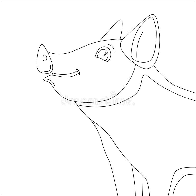 Pig Face Side Stock Illustrations – 168 Pig Face Side Stock ...