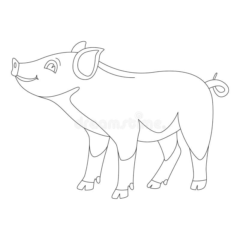 Pig Face Side Stock Illustrations – 168 Pig Face Side Stock ...