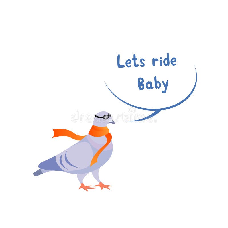 Pigeon Pilot - Generative AI Stock Illustration - Illustration of pilot ...