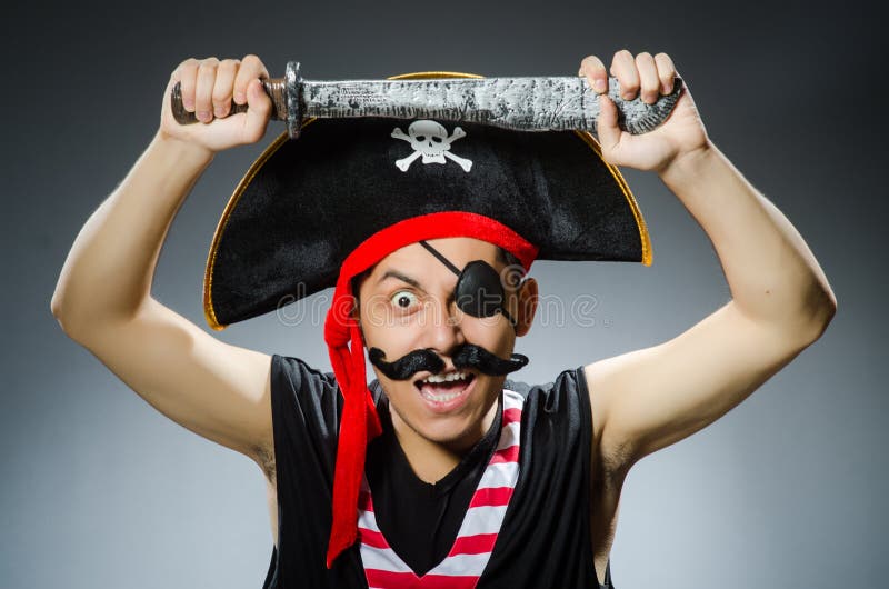 Funny pirate stock image. Image of masquerade, historic - 42199347