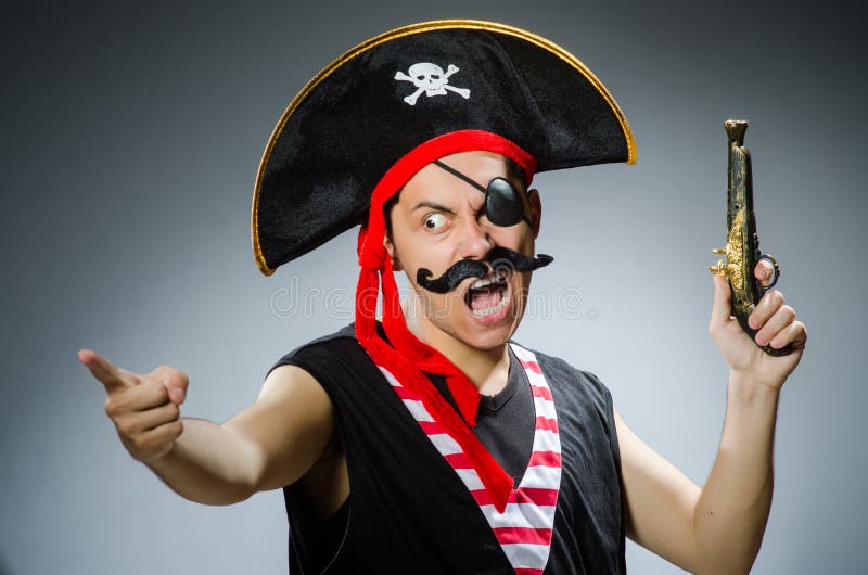 Funny pirate stock photo. Image of criminal, dangerous - 42591272