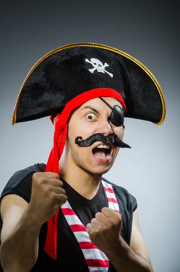 Funny pirate stock image. Image of caucasian, adventure - 44318113