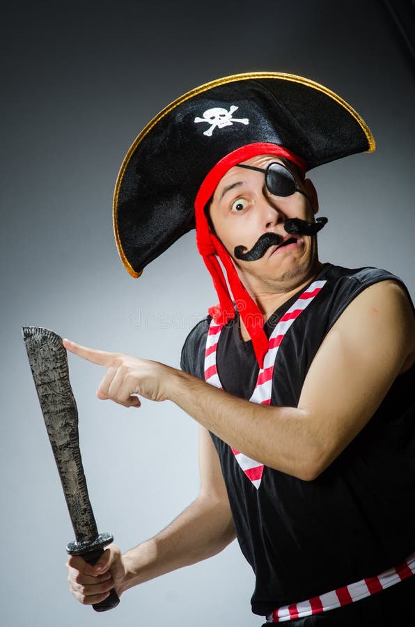 Funny pirate stock image. Image of halloween, masquerade - 44318235