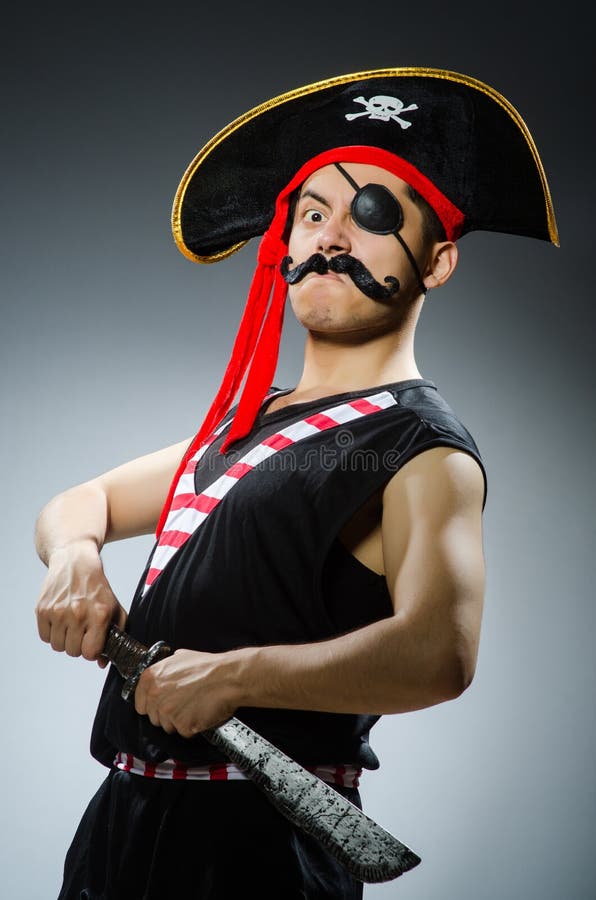 Funny pirate stock photo. Image of black, caucasian, ancient - 44540032
