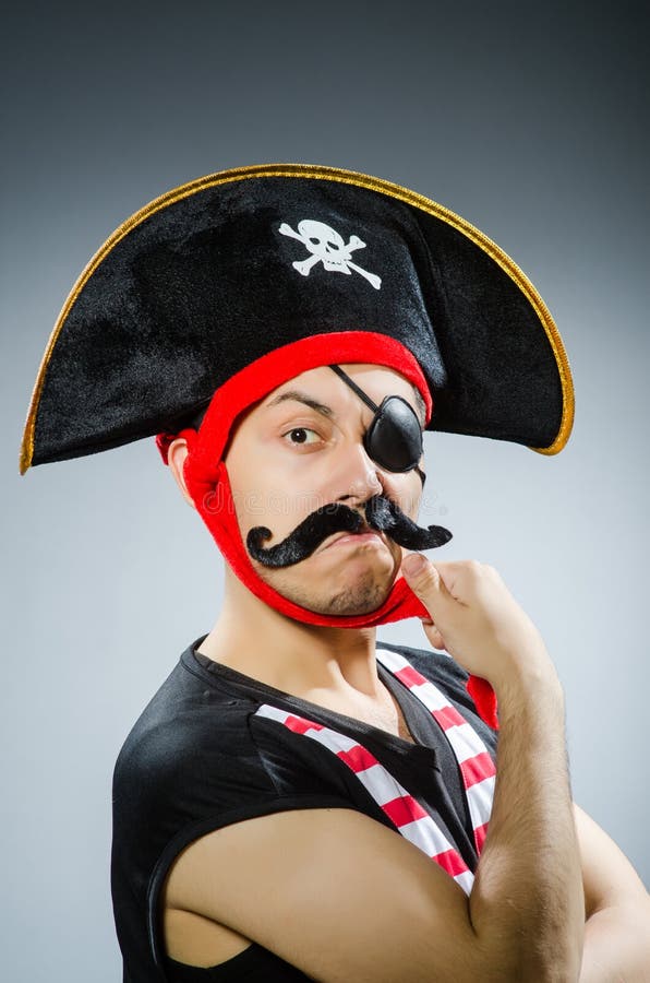 Funny pirate stock image. Image of corsair, firearm, caucasian - 45683455