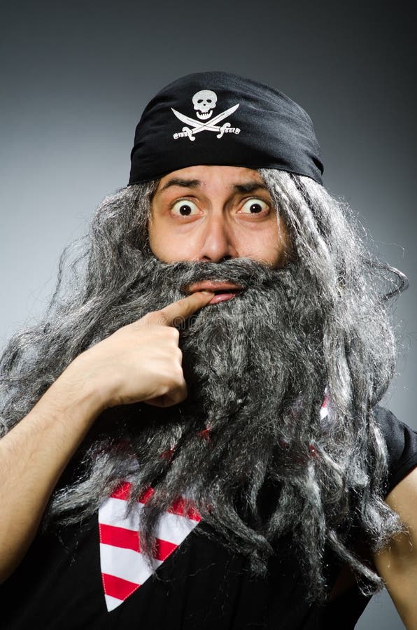 Funny pirate stock image. Image of haired, dangerous - 47568023
