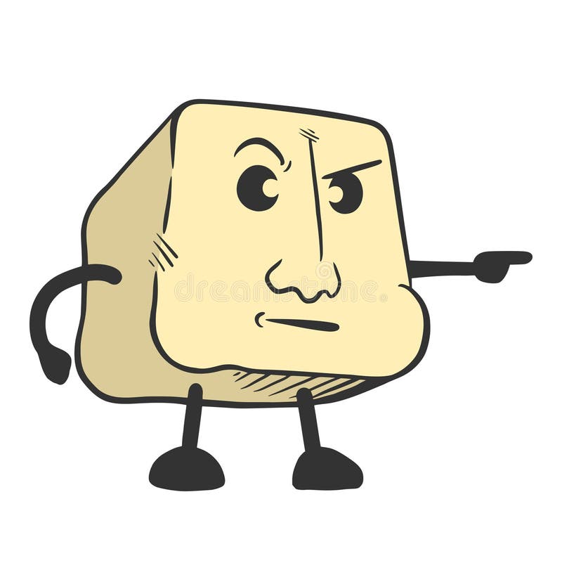 Funny pointing character stock vector. Illustration of press - 364439366