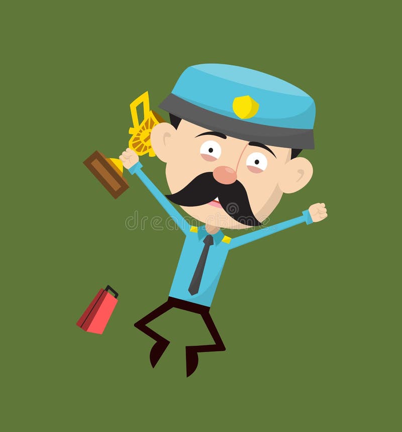 Jumping Policeman Stock Illustrations – 53 Jumping Policeman Stock ...