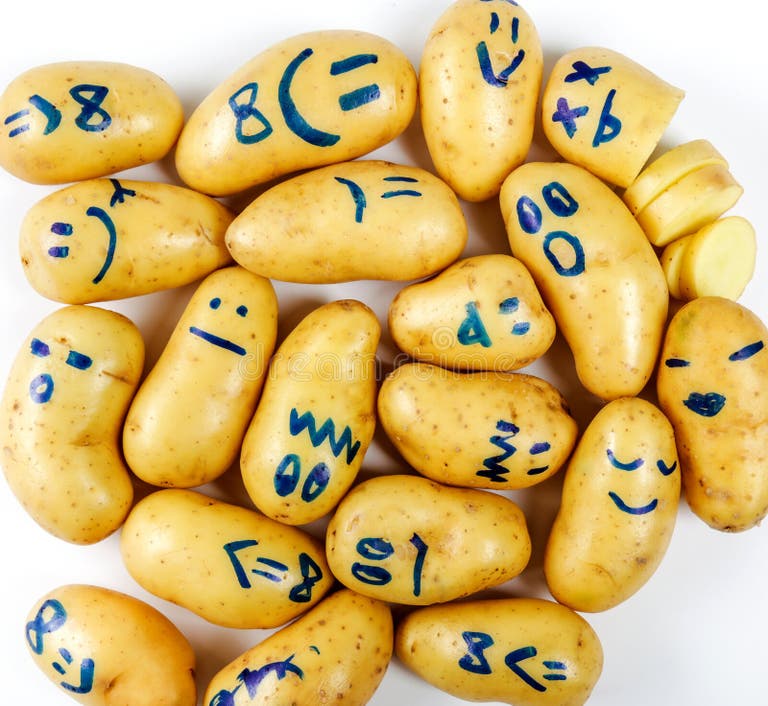 Funny potato stock photo. Image of joke, expressions - 60387130
