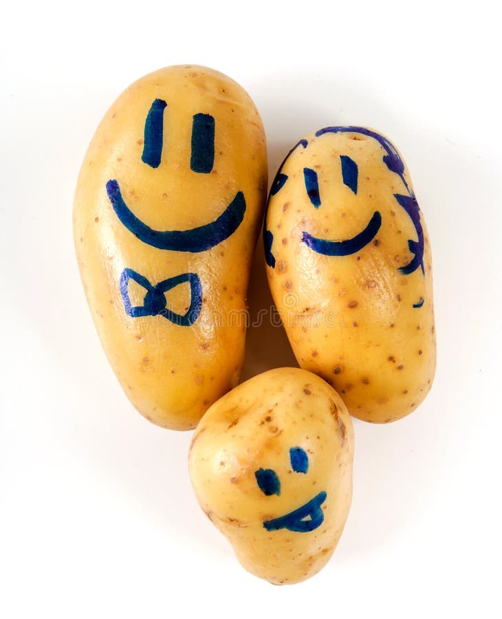 Funny potato stock image. Image of happiness, diet, drawing - 60390905
