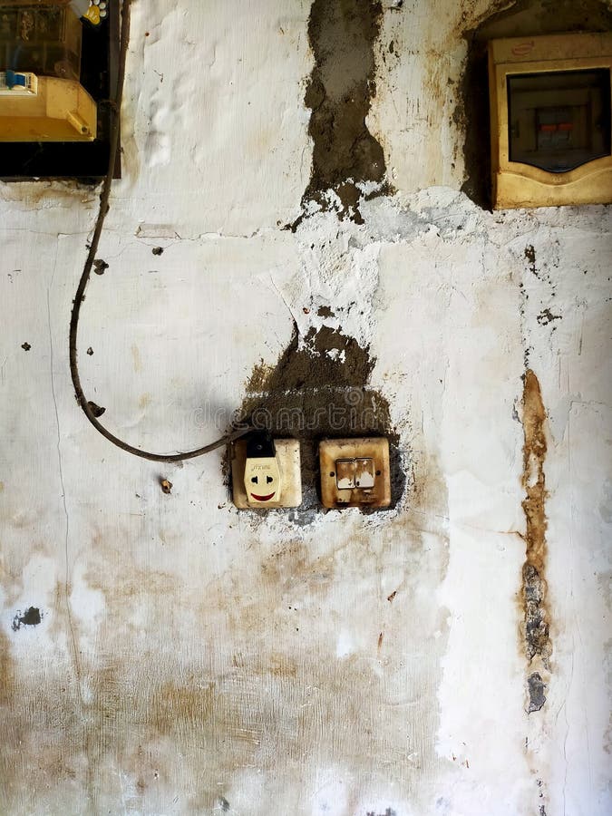 Funny Power Socket Looks Like a Smiling Face Stock Image - Image of ...