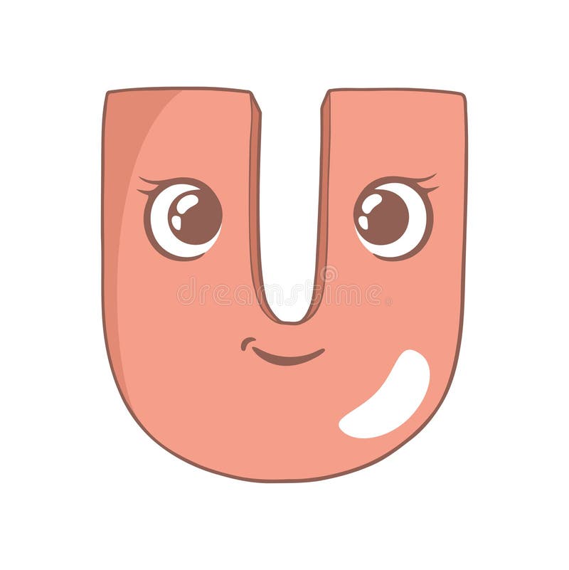 Funny preschool letter stock vector. Illustration of doodle - 364440280