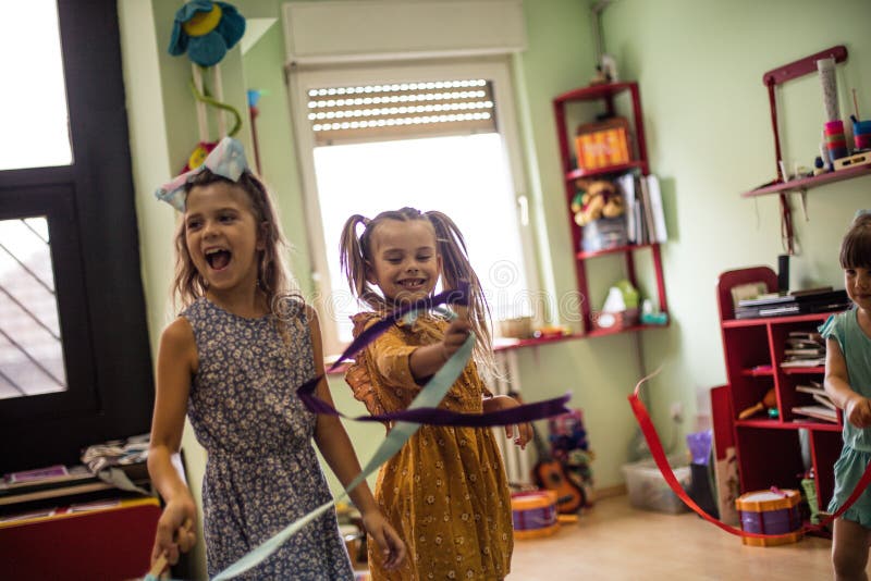 Funny preschool time stock photo. Image of child, active - 156454946