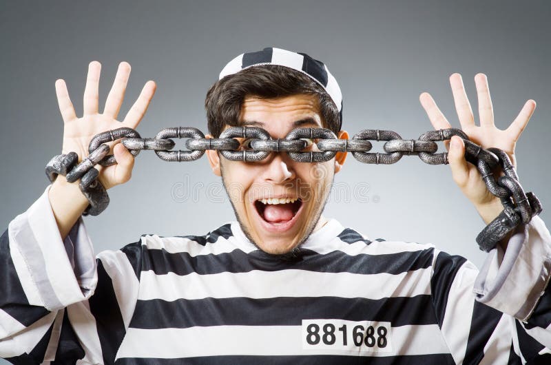 Funny prison inmate stock image. Image of inmate, lawbreaker - 42196027