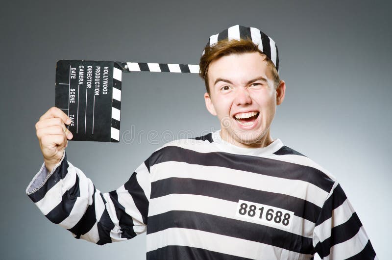 Funny prison inmate stock photo. Image of convict, hollywood - 42196940