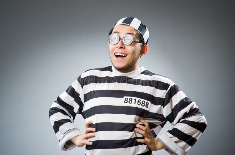 Funny prison inmate stock photo. Image of comic, justice - 42387272