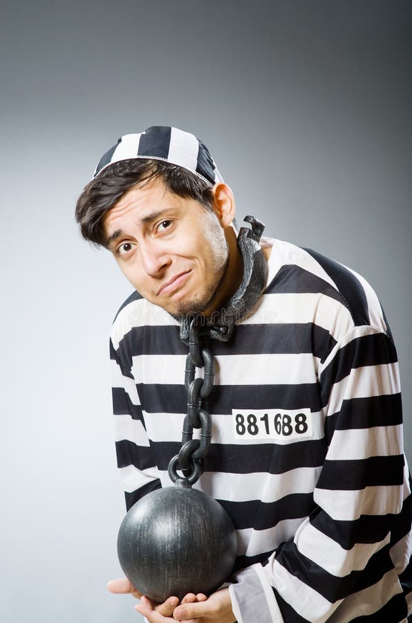 Funny prison inmate stock image. Image of escaping, handcuffs - 42387503