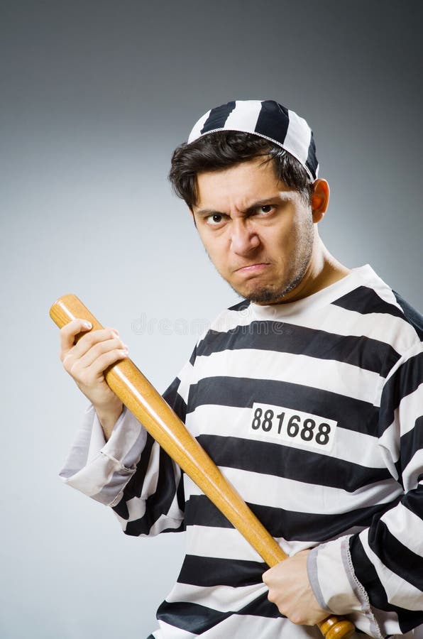 Funny prison inmate stock image. Image of crime, adult - 42387743