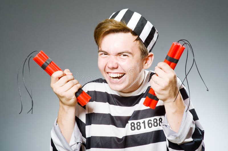Funny prison inmate stock photo. Image of jail, humour - 42584092