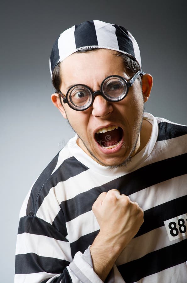 Funny prison inmate stock photo. Image of jailbird, criminal - 43733640
