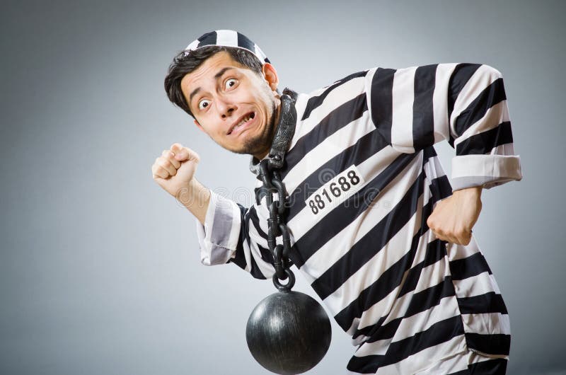 Funny prison inmate stock photo. Image of freedom, bondage - 43733652