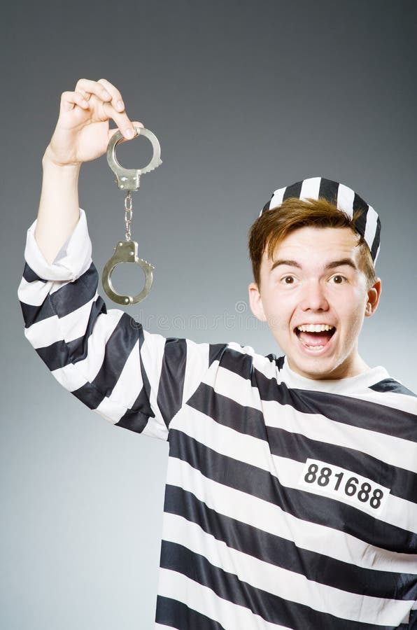 Funny prison inmate stock image. Image of humor, handcuffs - 44312109