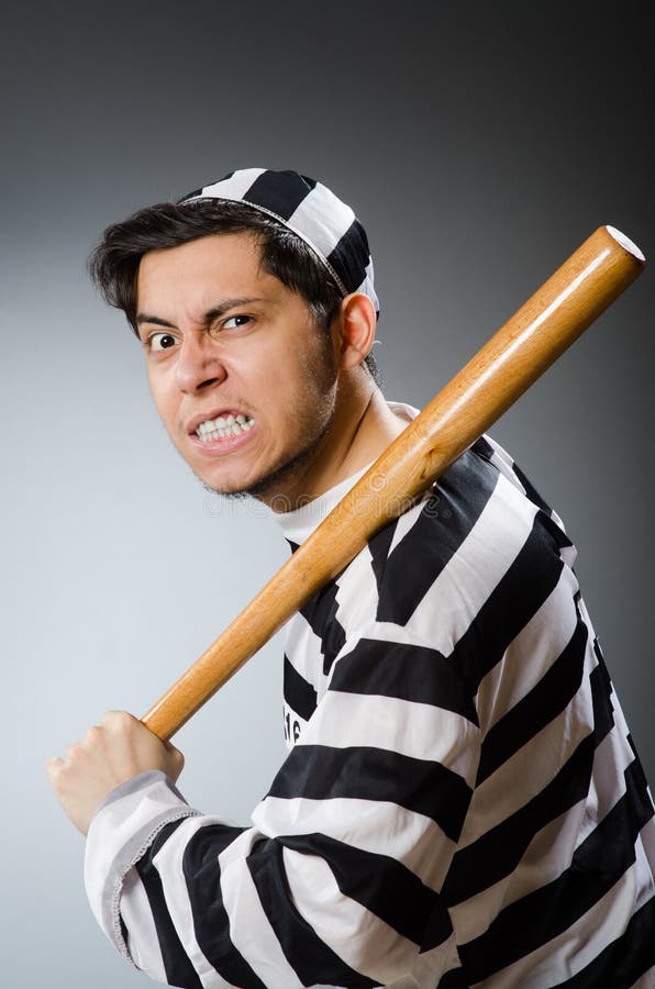 Funny prison inmate stock image. Image of gangster, detention - 45045057