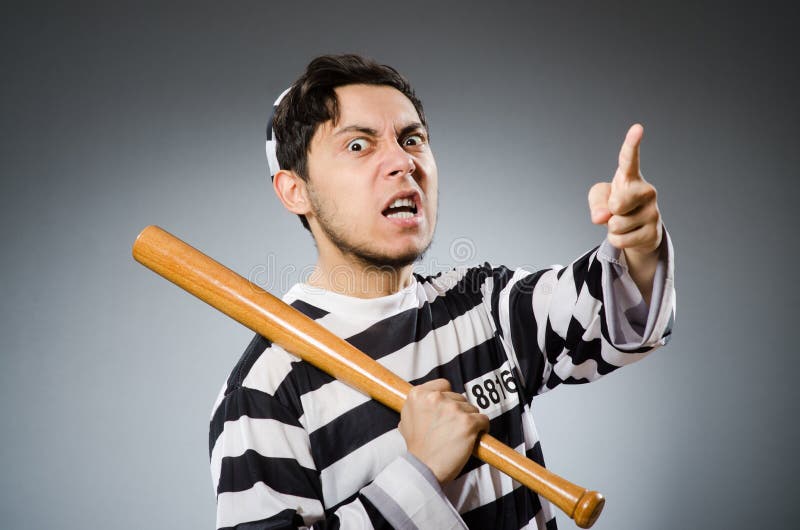 Funny prison inmate stock image. Image of prison, lawbreaker - 45677211