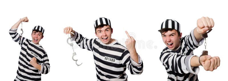 The Funny Prison Inmate in Concept Stock Image - Image of funny ...