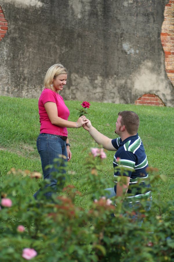 Funny Proposal stock image. Image of couple, commitment - 231273