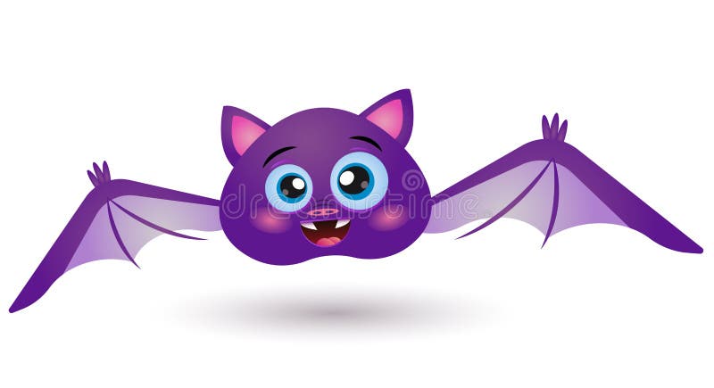 Cute Purple Vampire Bat Stock Illustrations – 674 Cute Purple Vampire ...