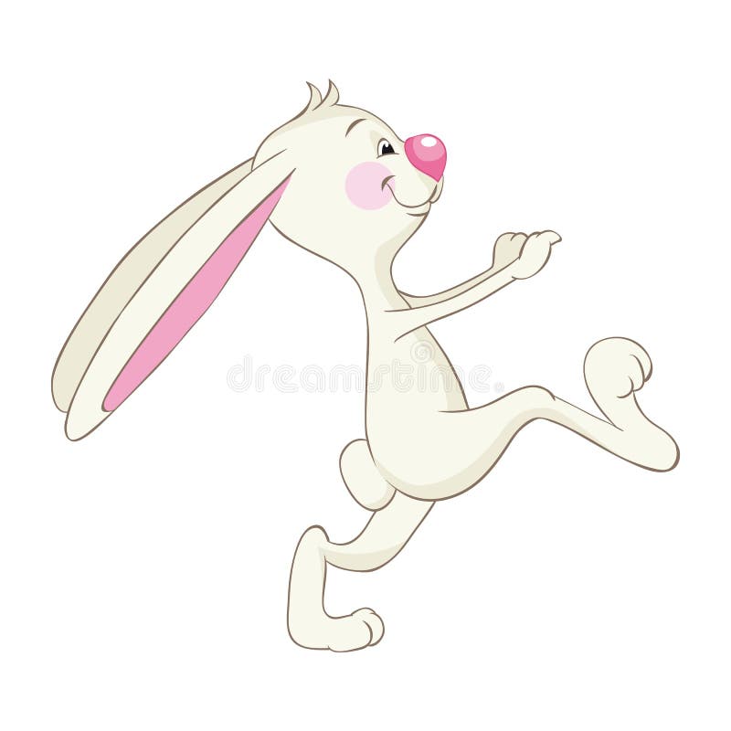 Funny rabbit stock vector. Illustration of bunny, cartoon - 19508404