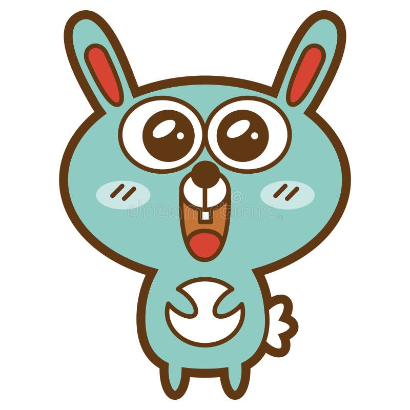 Funny rabbit. stock vector. Illustration of child, charming - 35873827