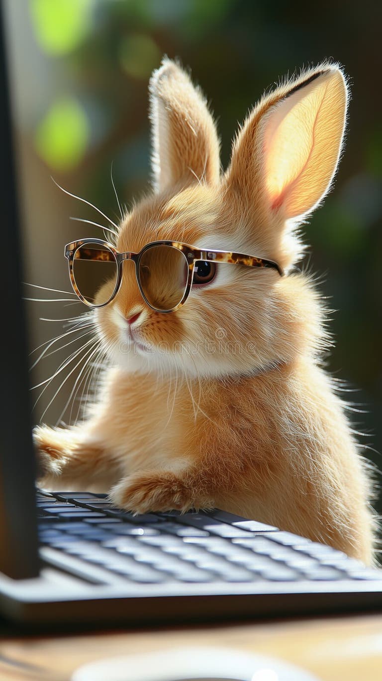 Nerd Bunny Glasses Stock Illustrations – 97 Nerd Bunny Glasses Stock ...