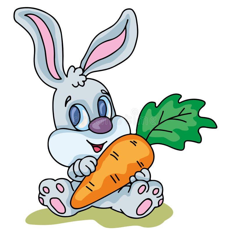 Funny rabit stock illustration. Illustration of black - 140148665
