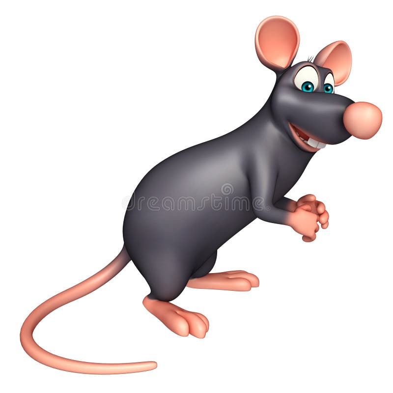Funny Rat Cartoon Character Stock Illustration - Illustration of comic ...