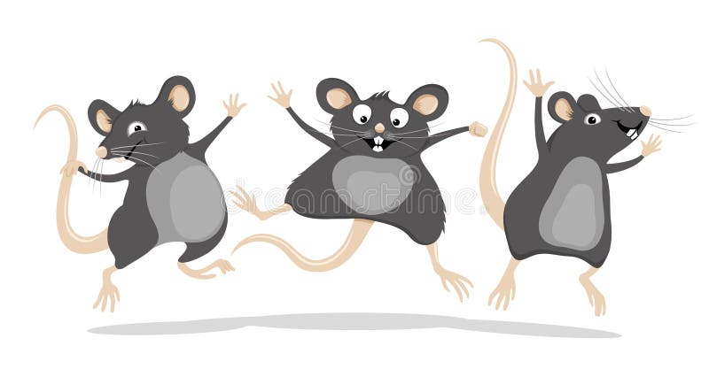 Three Rats On Red Circle Frame Of Happy Chinese New Year 2020, Year Of ...