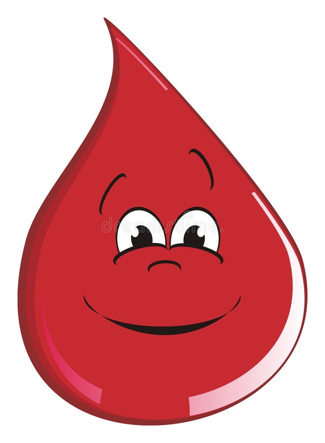 Smiling drop of blood stock illustration. Illustration of cells - 179610791