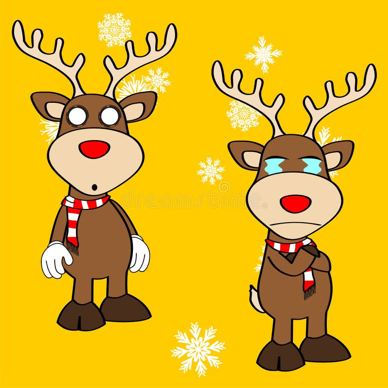 Crying Reindeer Stock Illustrations – 33 Crying Reindeer Stock ...