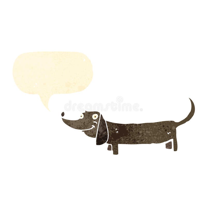 Funny retro cartoon dog stock vector. Illustration of sign - 37572138