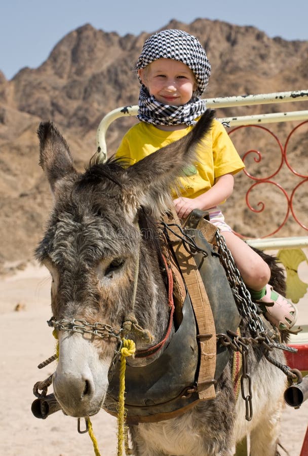 Funny riding stock image. Image of little, cute, kerchief - 16860707