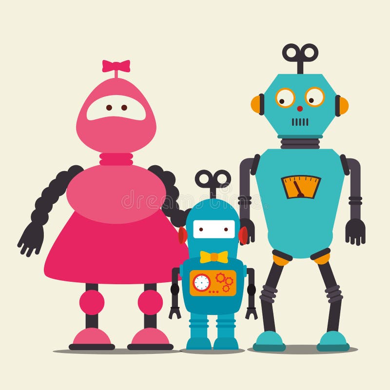 Funny Robot Cartoon Stock Illustrations – 22,776 Funny Robot Cartoon ...