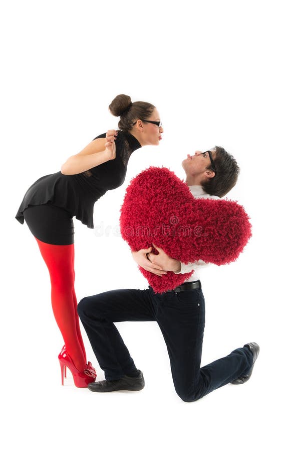 Funny romantic couple stock photo. Image of excitement - 28718812