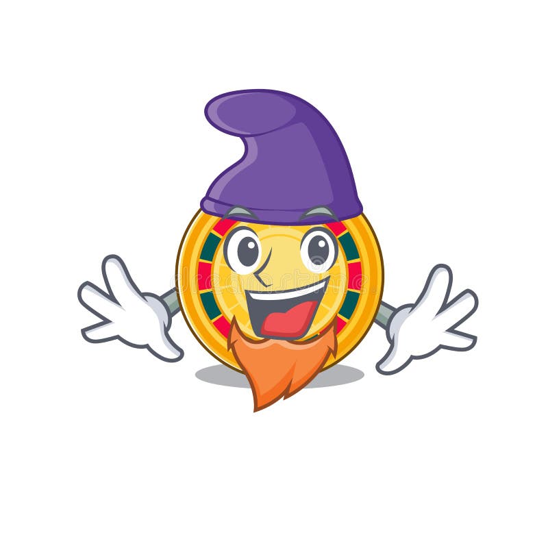 Funny Roulette Cartoon Mascot Performed As an Elf Stock Vector ...
