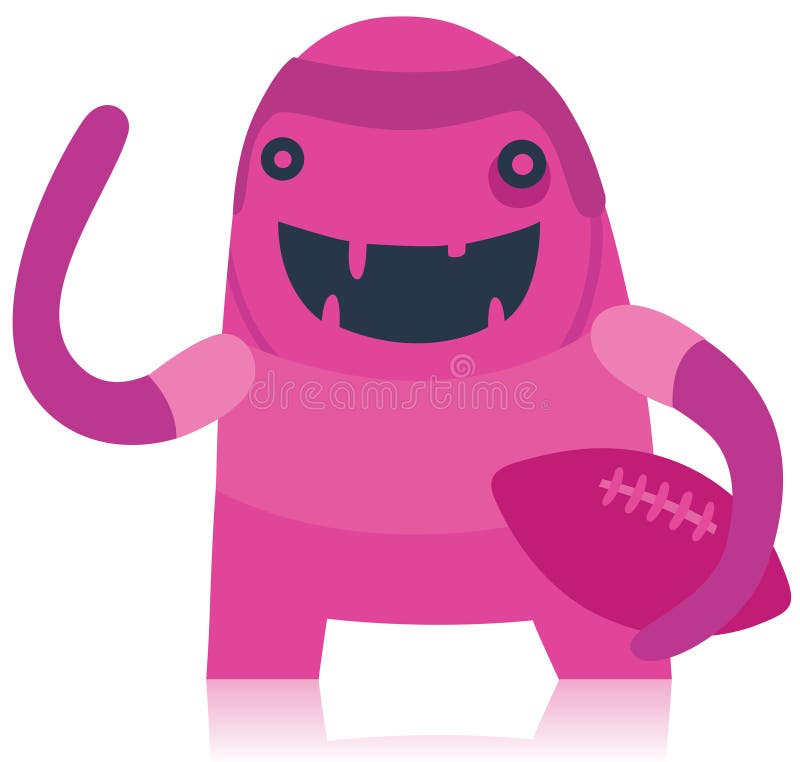 Funny Rugby Player Cartoon stock illustration. Illustration of eps10 ...