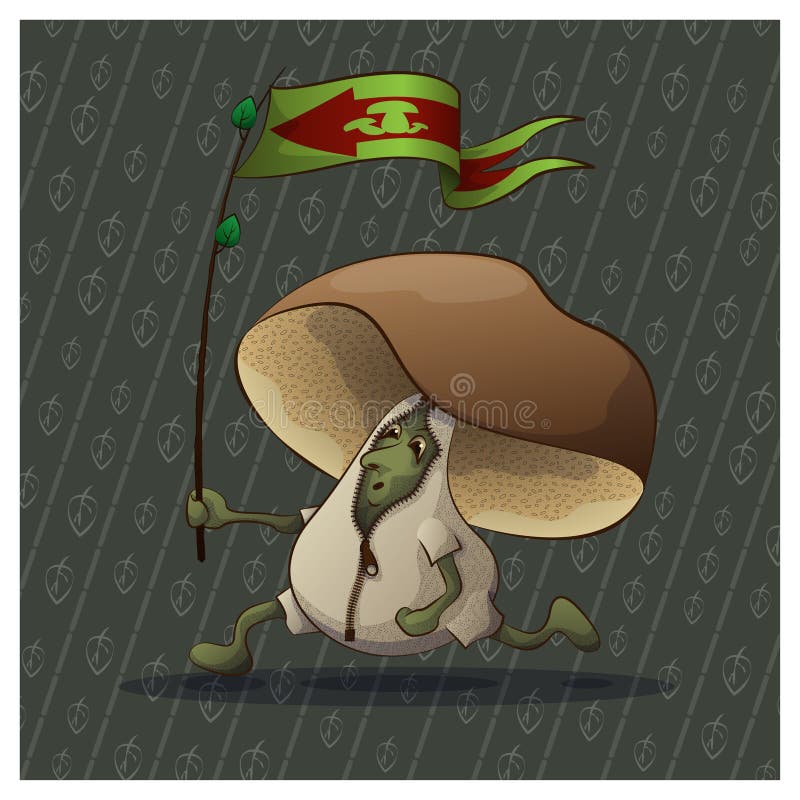 Running Mushroom Stock Illustrations – 178 Running Mushroom Stock ...