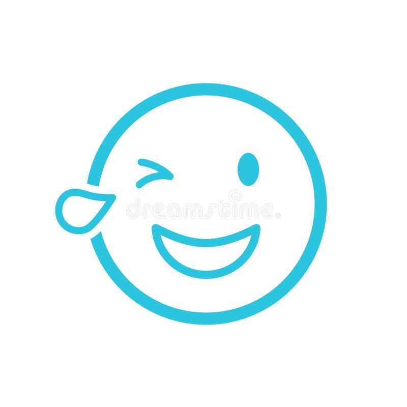 Funny Sad Face Emoji Icon, Isolated on White Background Stock Vector ...